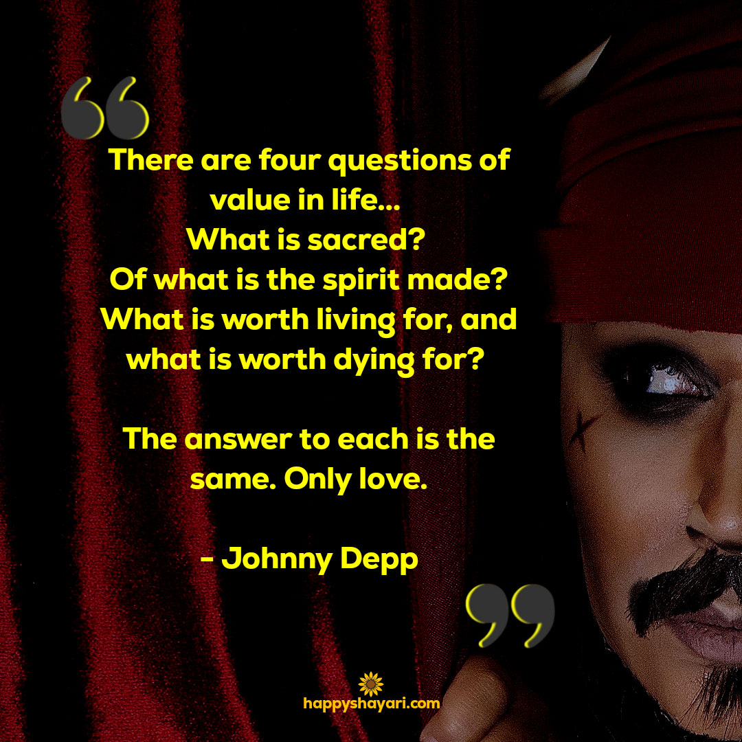 Top 40+ Legendary Johnny Depp Quotes (MASTER IN WORDS) - Happy Shayari